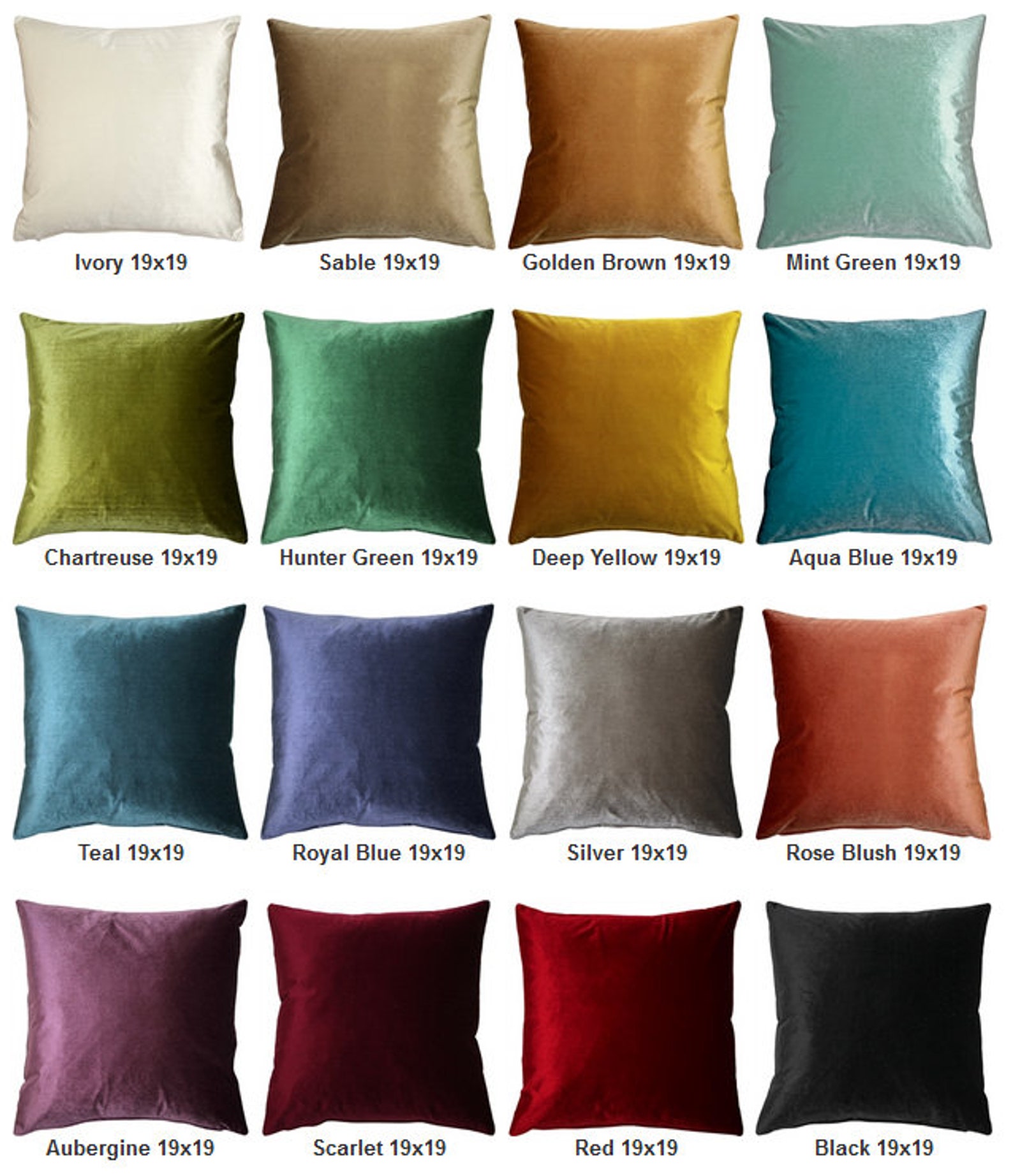 Corona Velvet Pillow, 19x19 (insert Included) - Etsy
