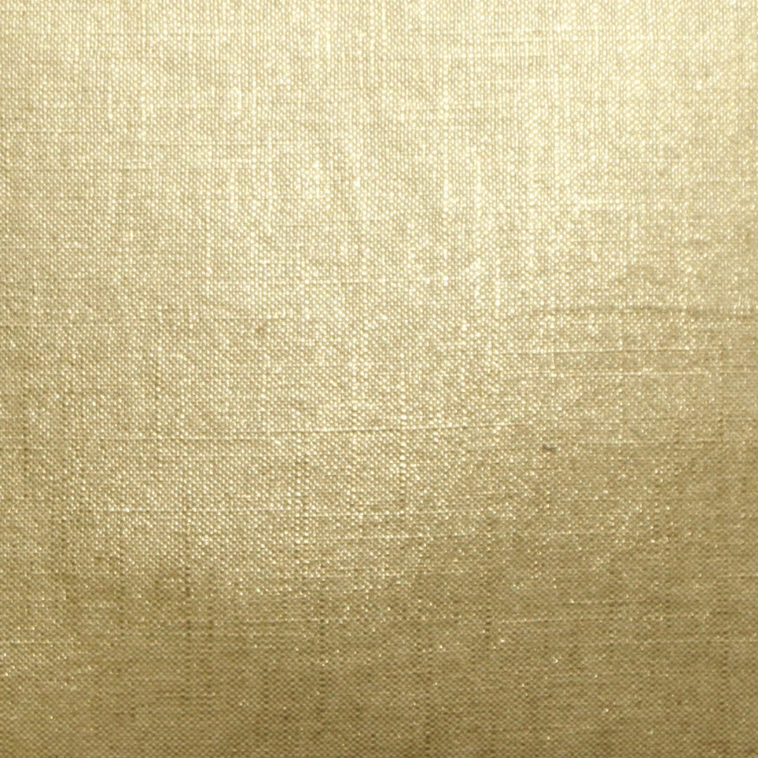 Tuscany Linen Gold Metallic Fabric - Etsy