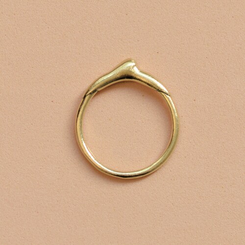 Open Mercury Ring Minimalist Silver or Gold Ring Adjustable - Etsy