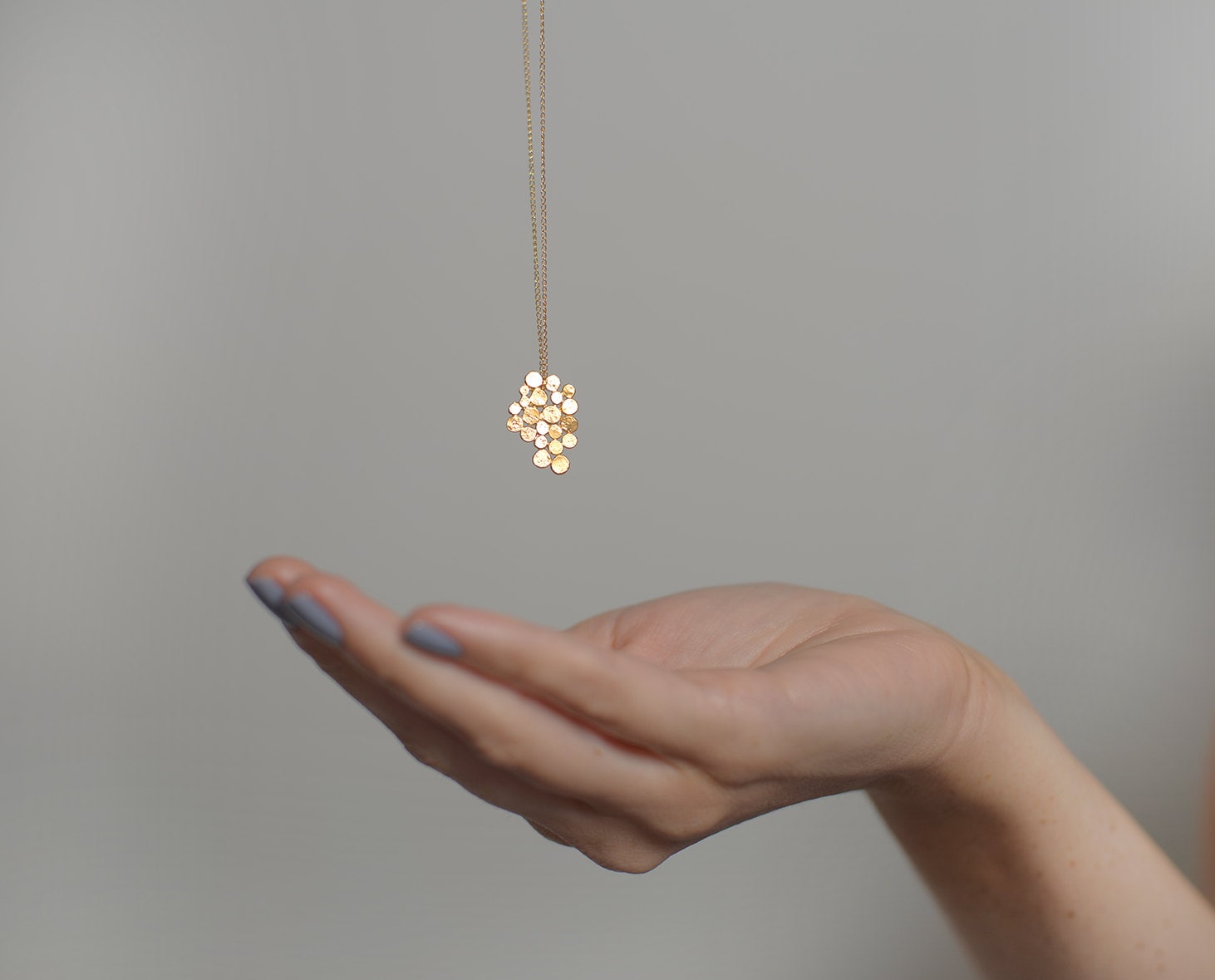 Gold Pendant Necklace Unique Pendant Necklace Minimalist - Etsy