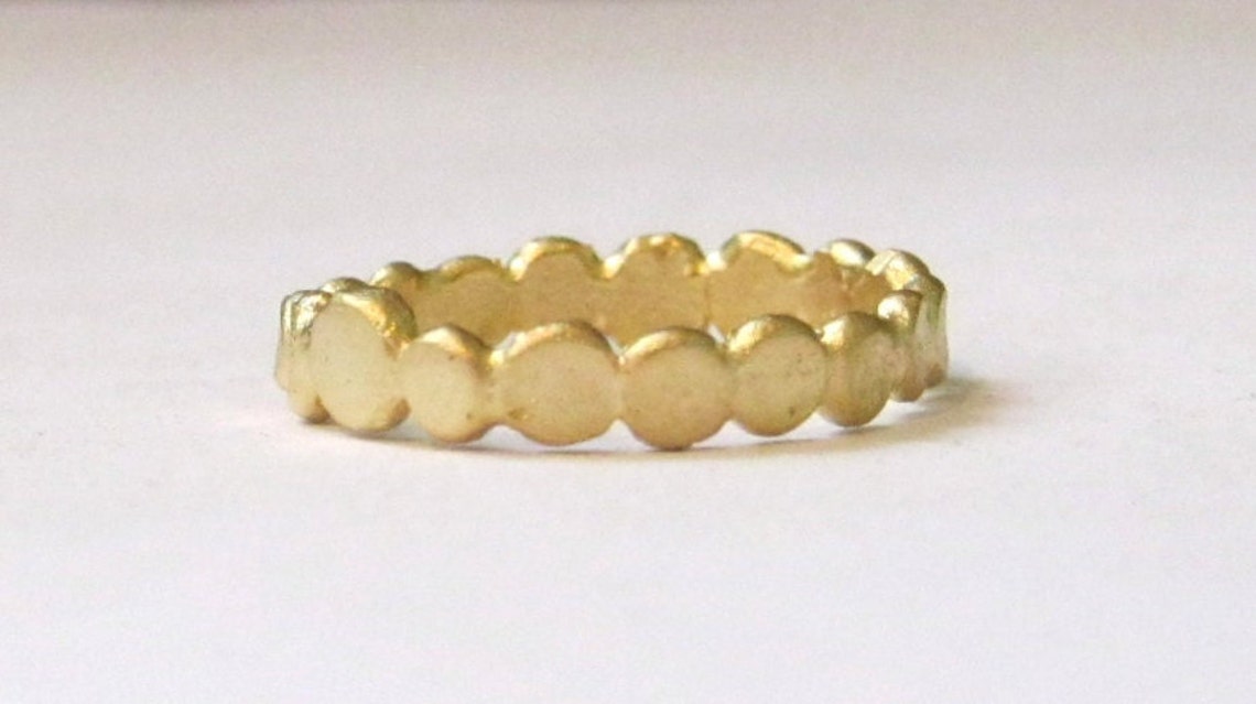 14k Gold Dot Ring 14k Gold Crown Ring Unique 14k Gold Ring | Etsy