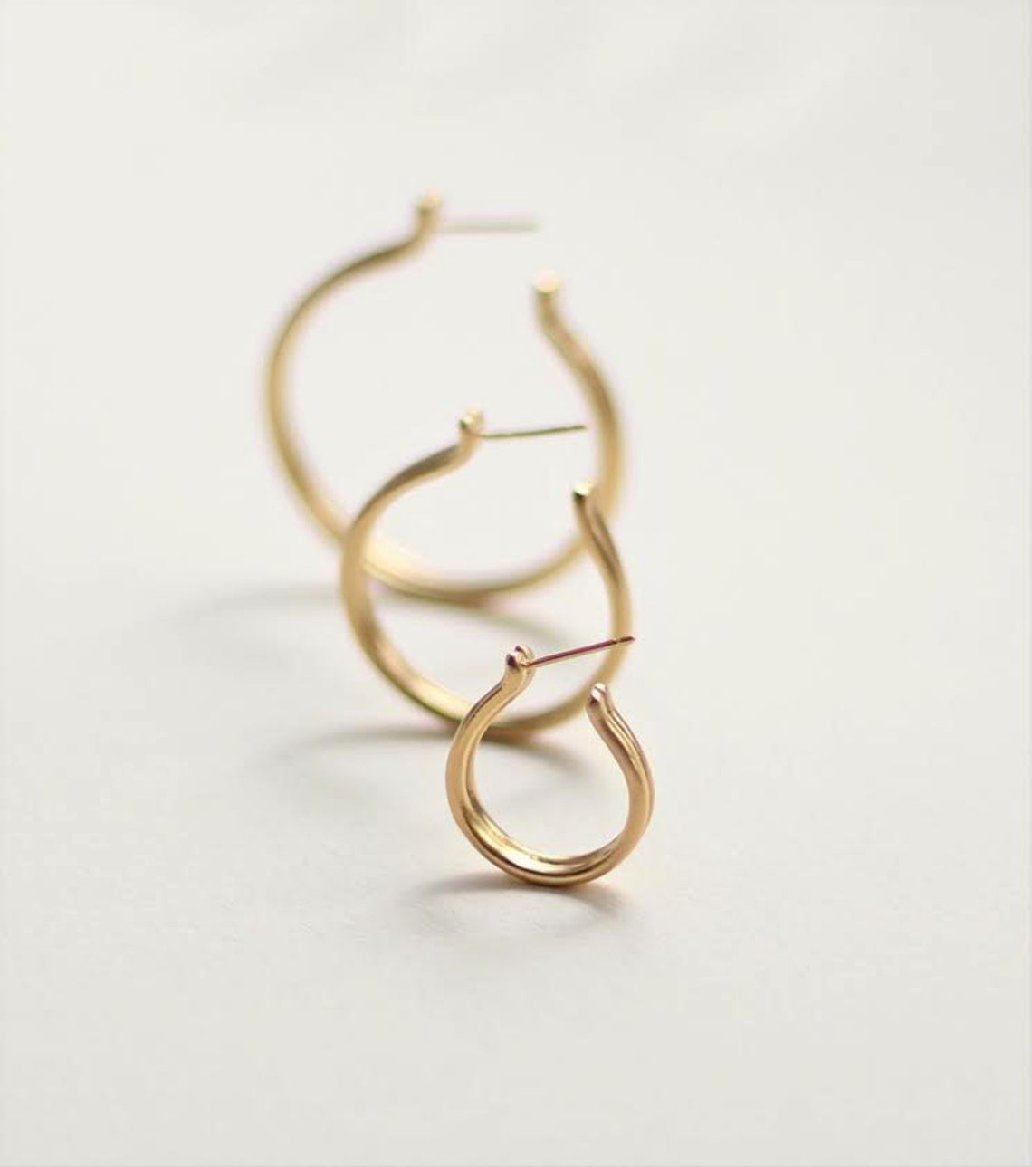 Gold Hoop Earrings Unique Hoops Hoop Earrings for Women - Etsy