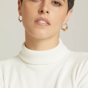 Crown Mercury Small Hoop Earrings, Silver Hoops, Gold Hoops,amorphous ...