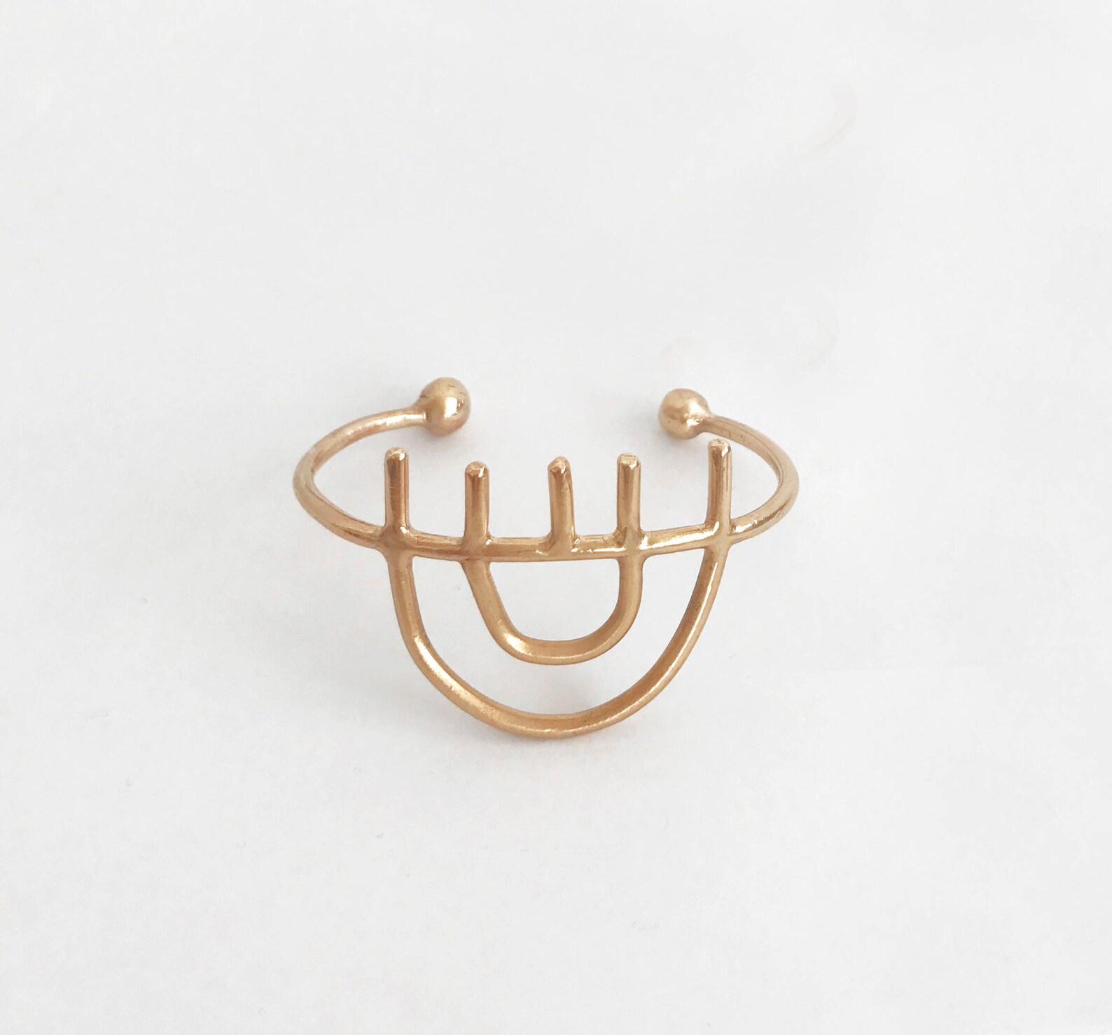 Ally Cuff Solid Brass Bracelet Studio Baladi Hand Made Raw - Etsy Israel