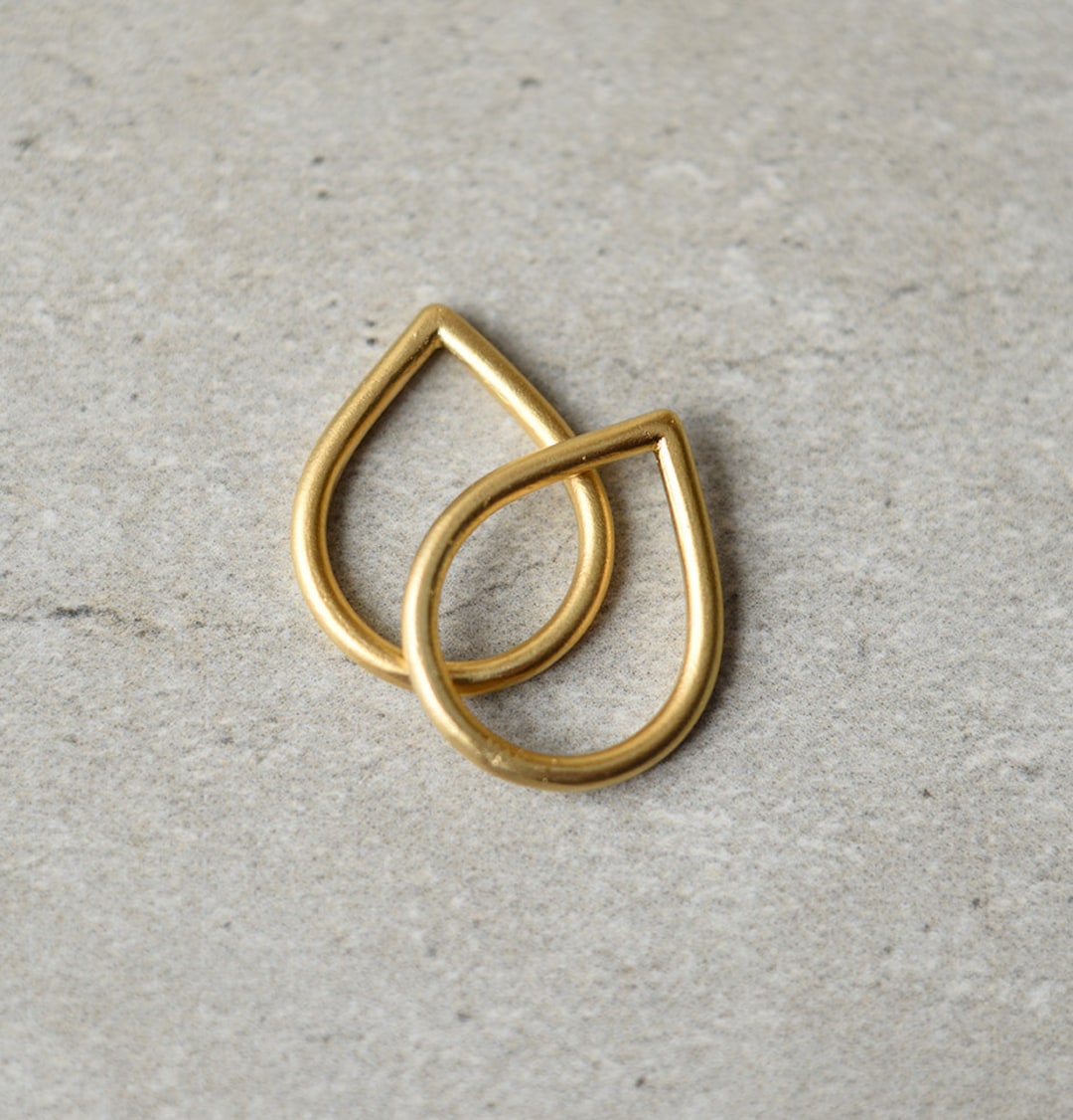 Drop Gold Ring, Stacking Ring, Holiday Present, Gift for Her, Wedding ...