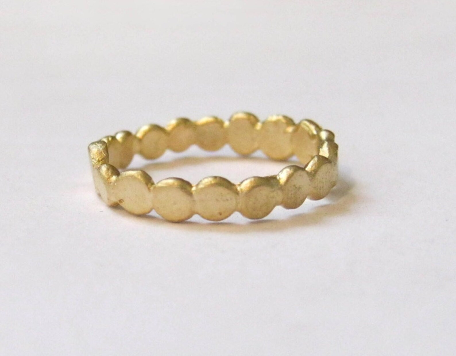 14k Gold Dot Ring 14k Gold Crown Ring Unique 14k Gold Ring | Etsy