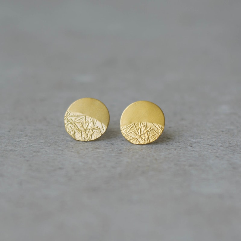 Textured Earrings - Etsy