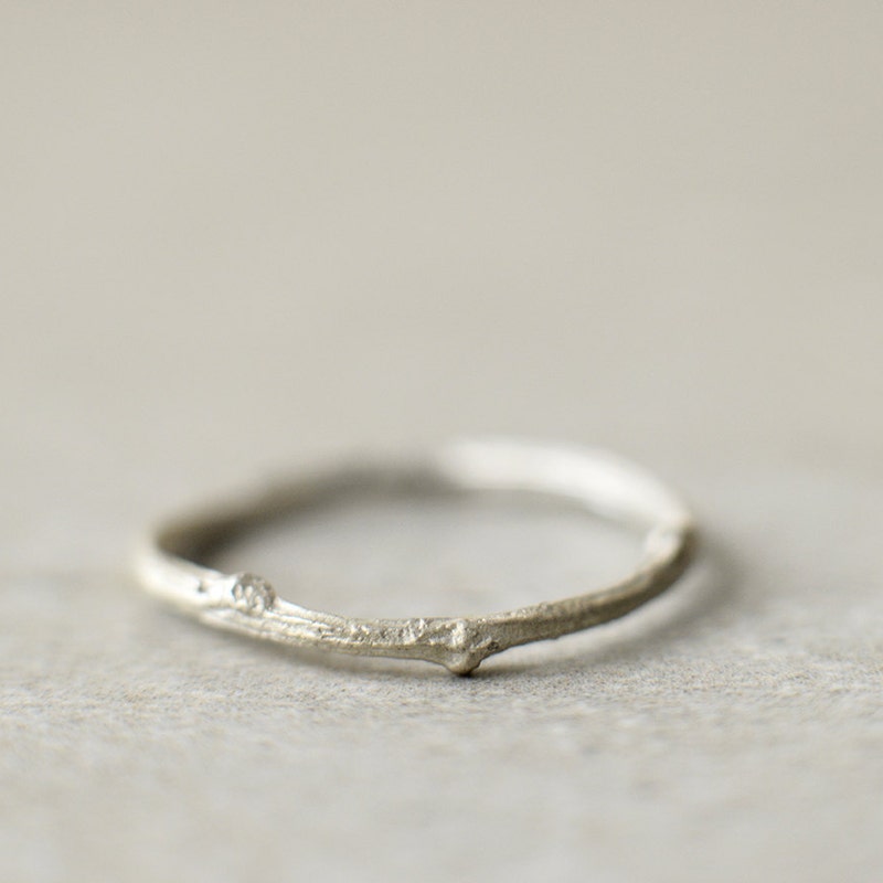 Silver Twig Ring - Etsy