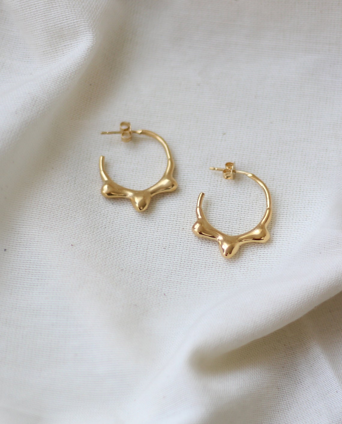 Crown Mercury small hoop earrings silver hoops gold | Etsy