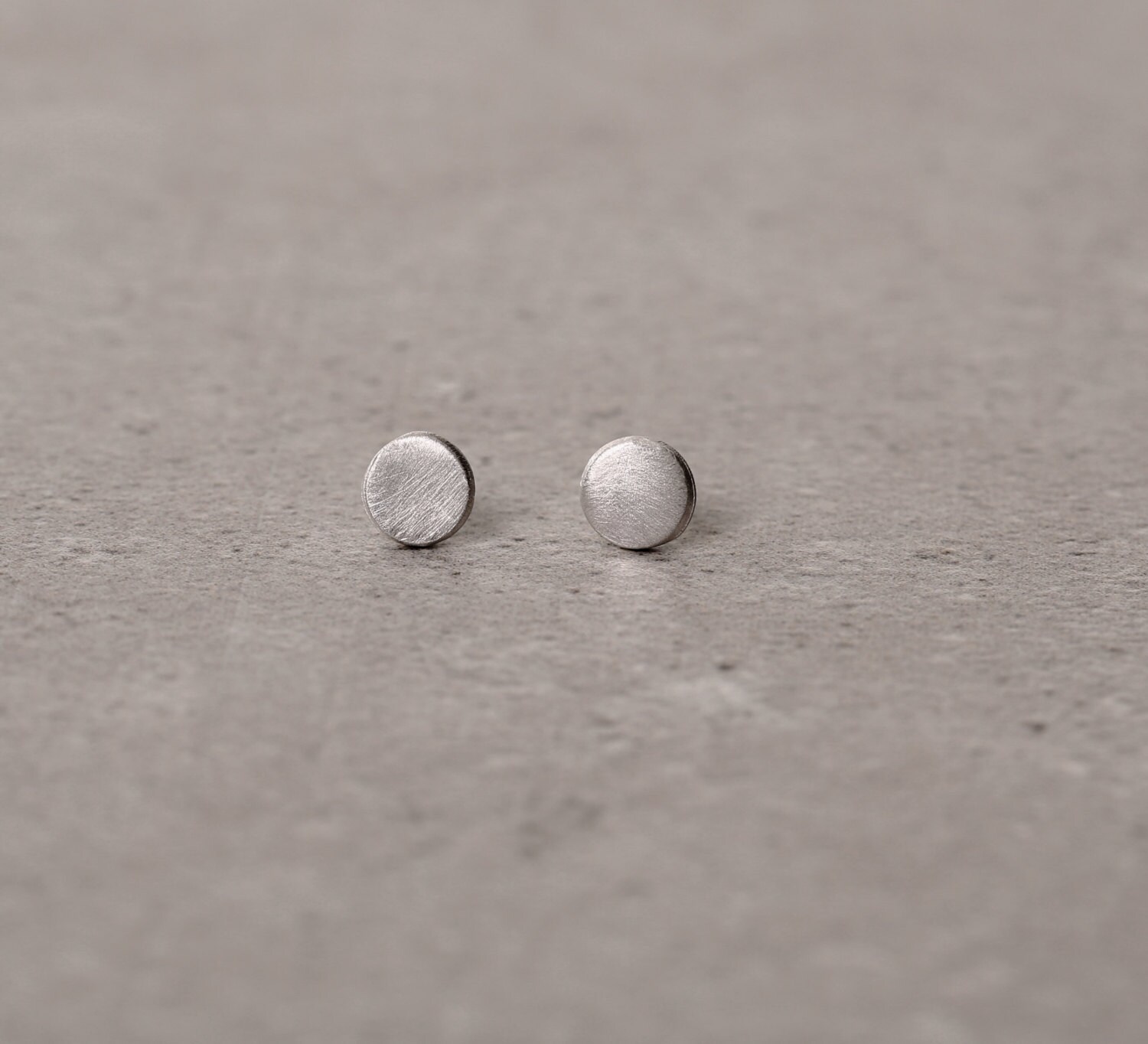 Silver Dot Earrings Sterling Studs Minimalist Earrings Gift - Etsy