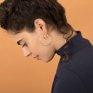 Crown Mercury Small Hoop Earrings, Silver Hoops, Gold Hoops,amorphous ...