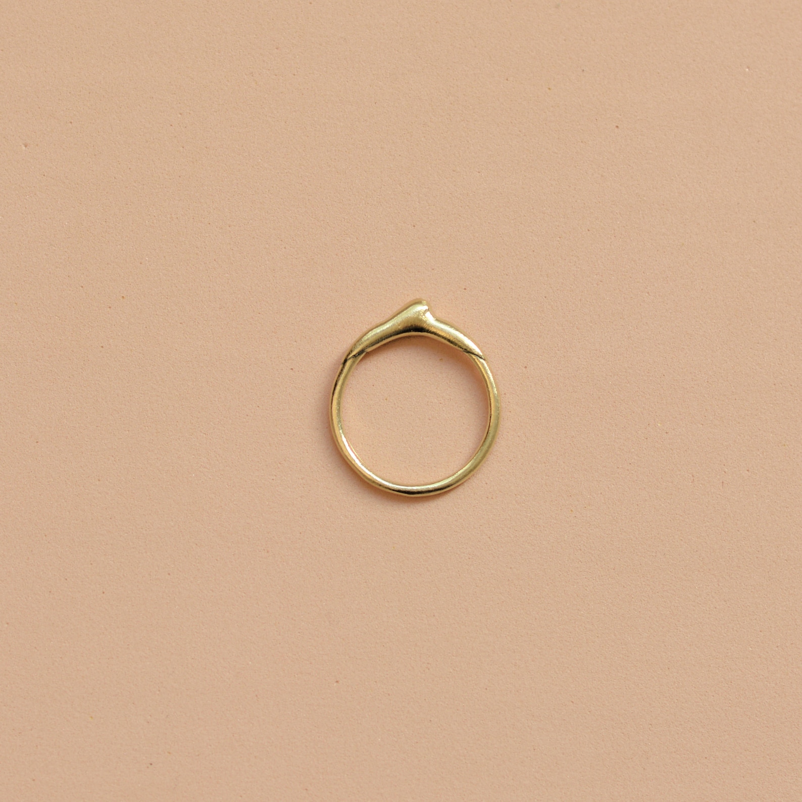Mercury Drop Thin Ring, Minimalist Silver or Gold Ring, Stacking Ring ...