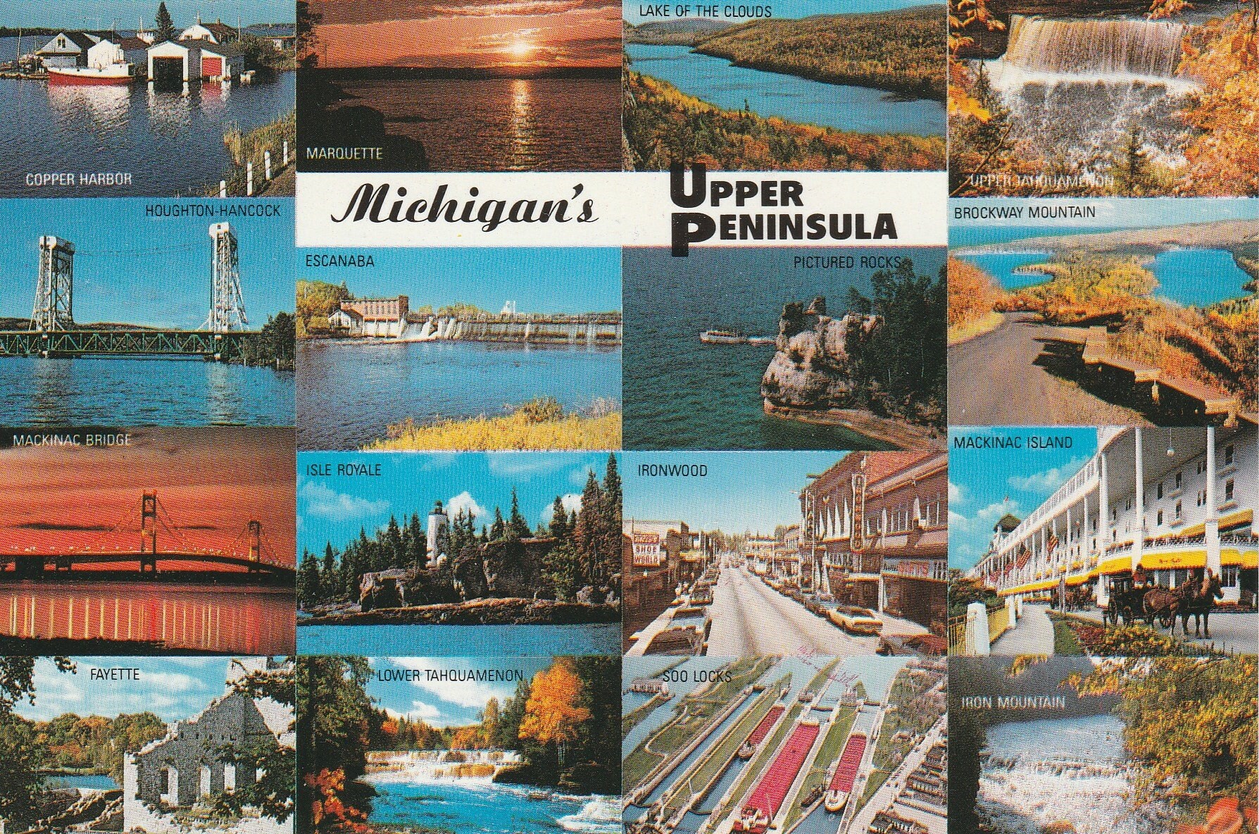 Two Upper Michigan Vintage Postcards - Etsy