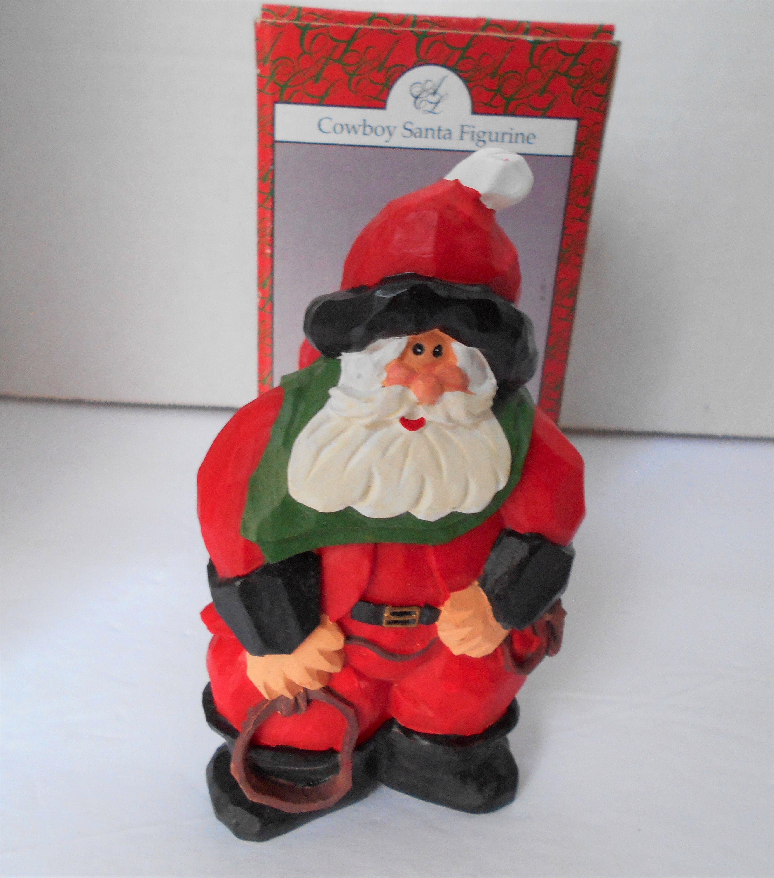 Cowboy Santa Figurine