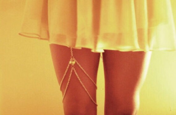 Warrior Princess Thigh Chain Body Chain Leg Jewelry / Leg | Etsy