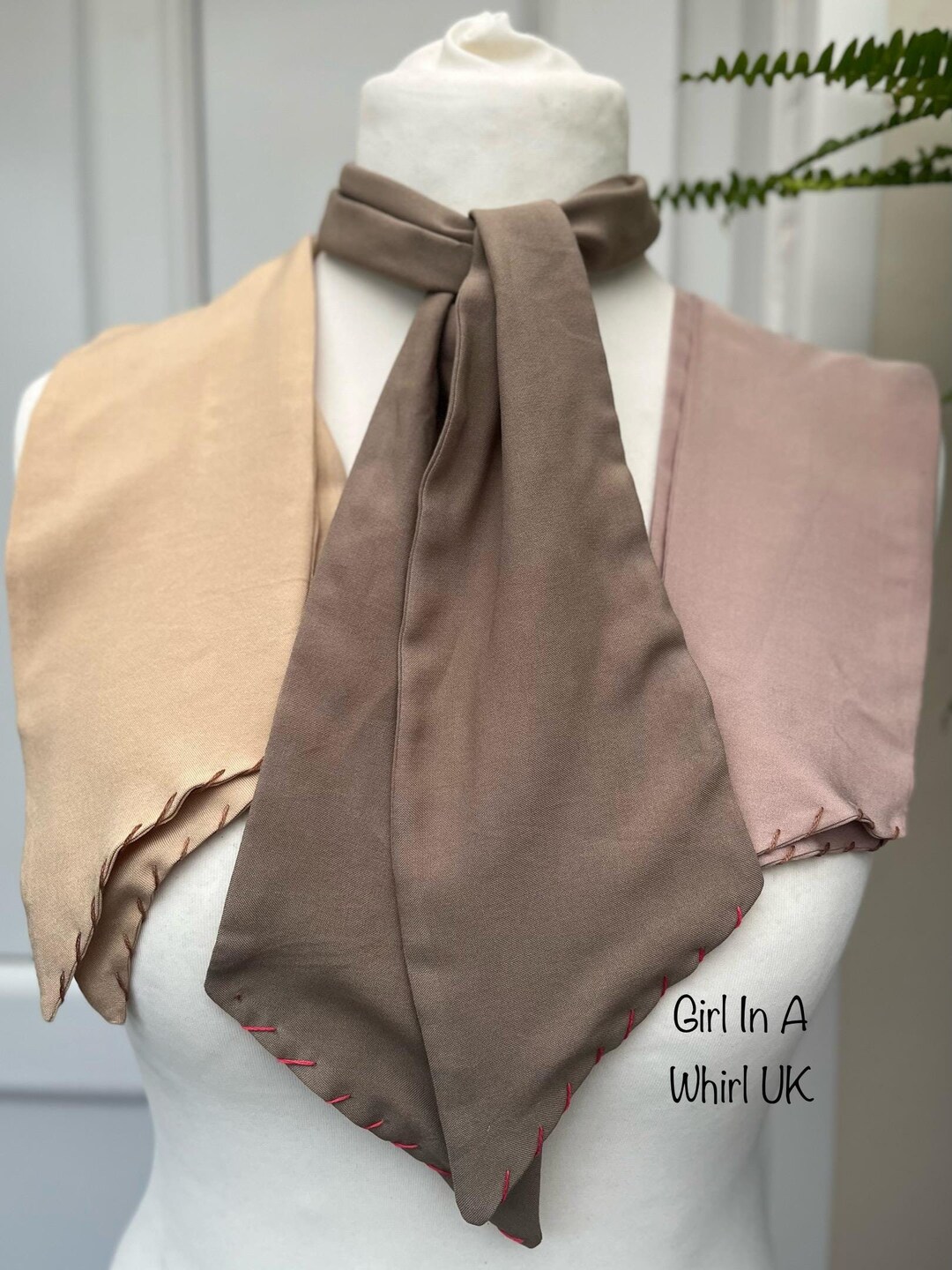 Vintage Style Western Scarf, Hand Painted or Plain, Initials, Monogram ...