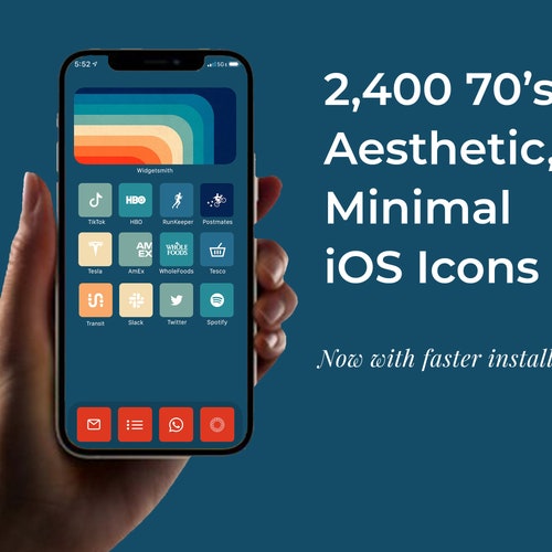 Retro Groovy Icons Home Screen Ios 14 - Etsy