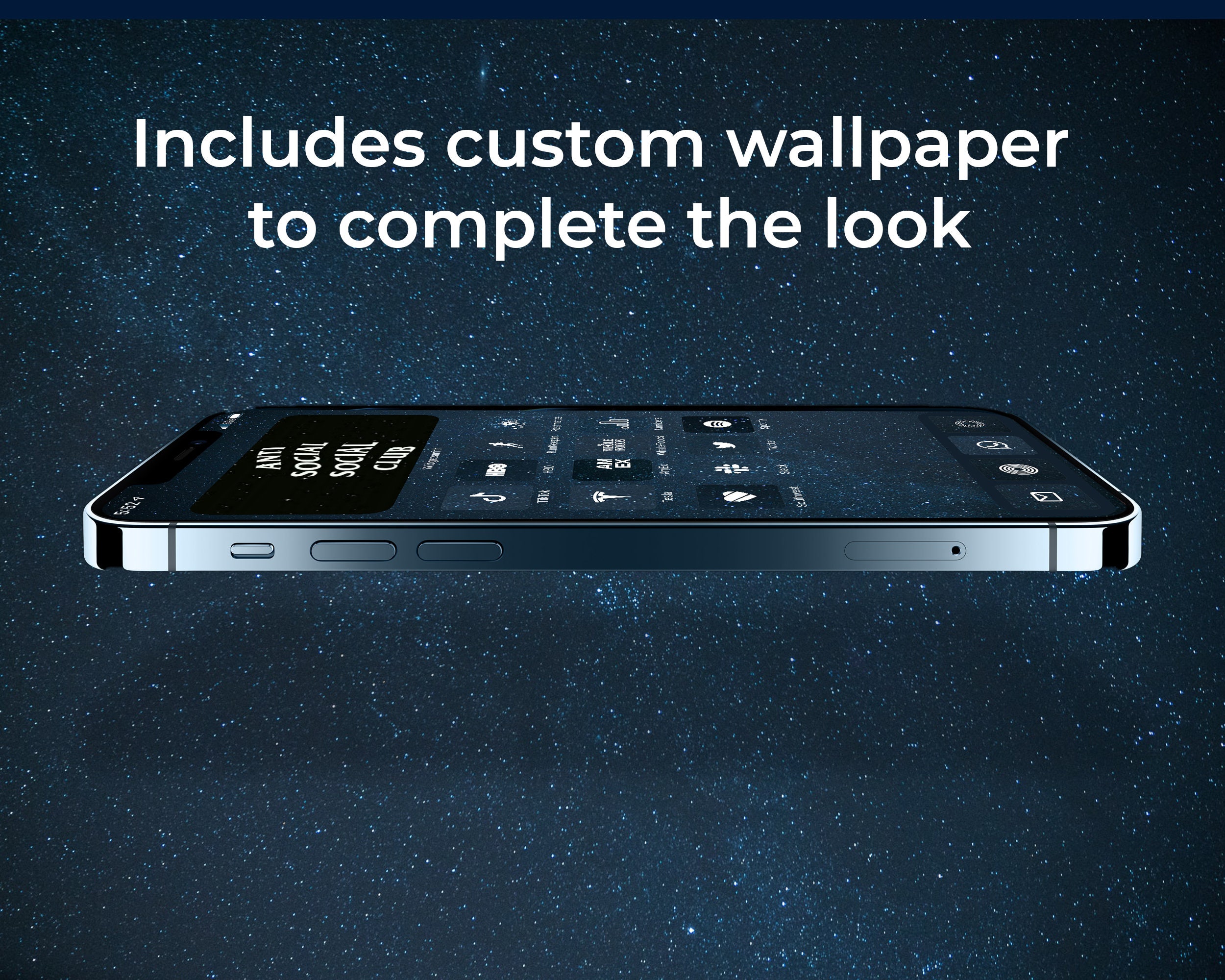 135 Stars & Night Sky Ios Icon Pack | All Access | iPhone Ios14 App ...