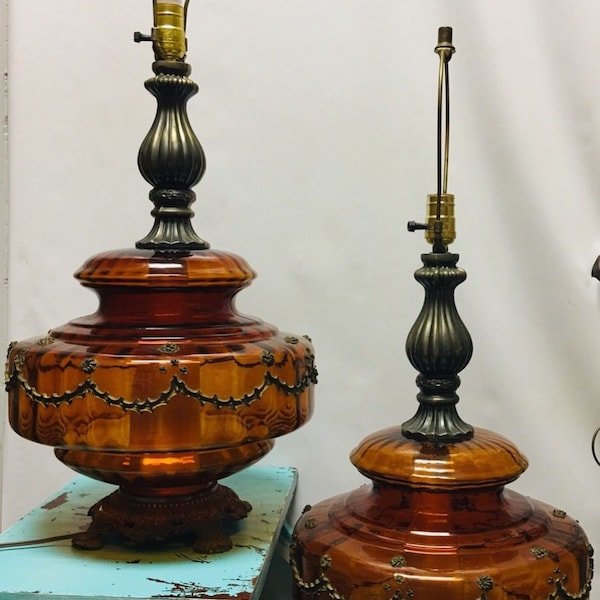 Amber Lamp - Etsy