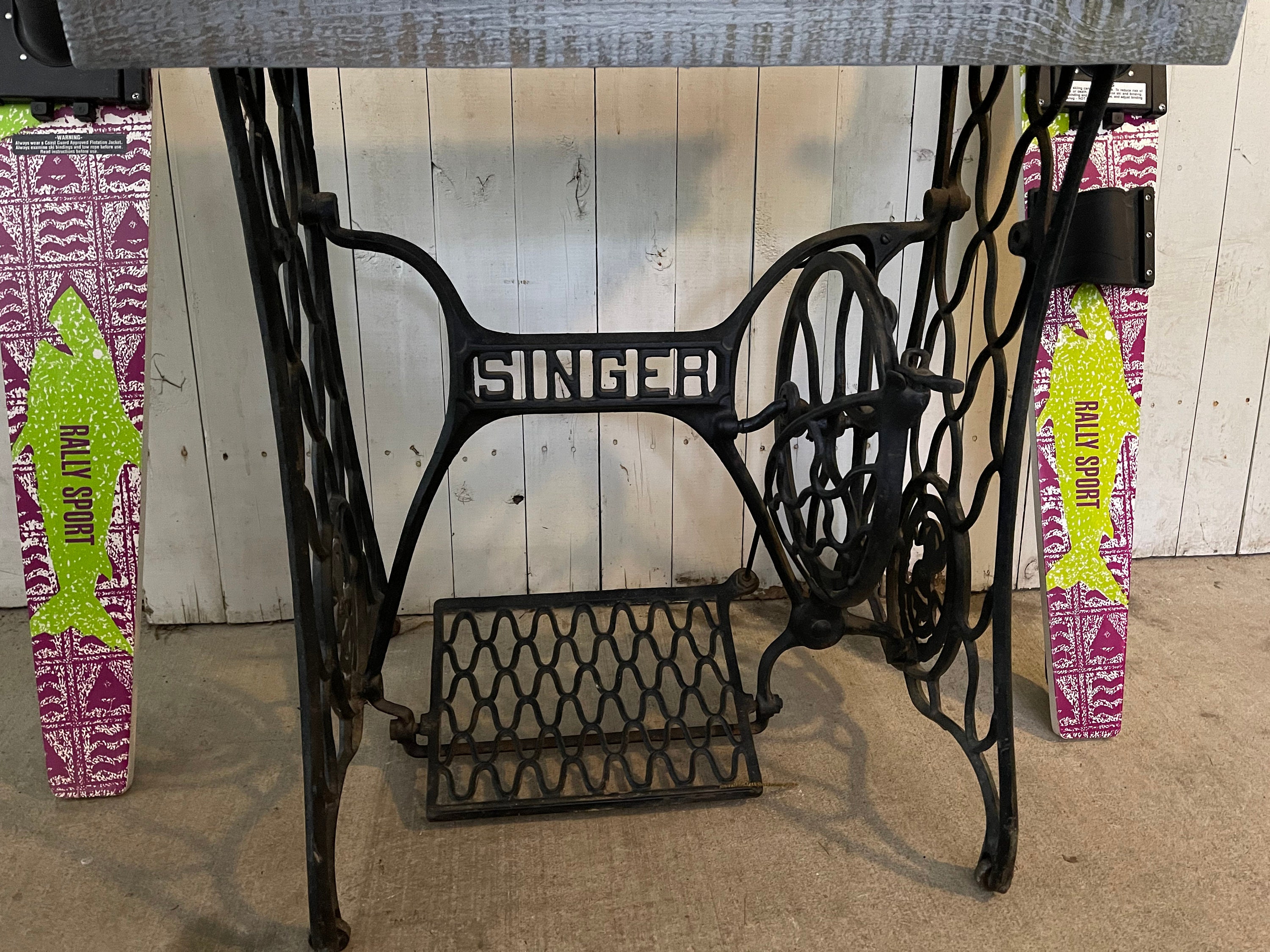 Antique Singer Machine Table - Etsy