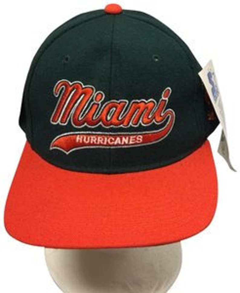 University of Miami Hurricane Vintage Cap - Etsy