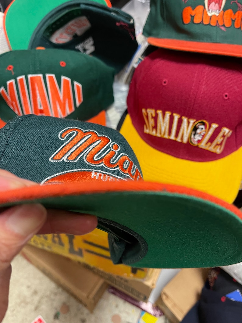 University of Miami Hurricane Vintage Cap - Etsy