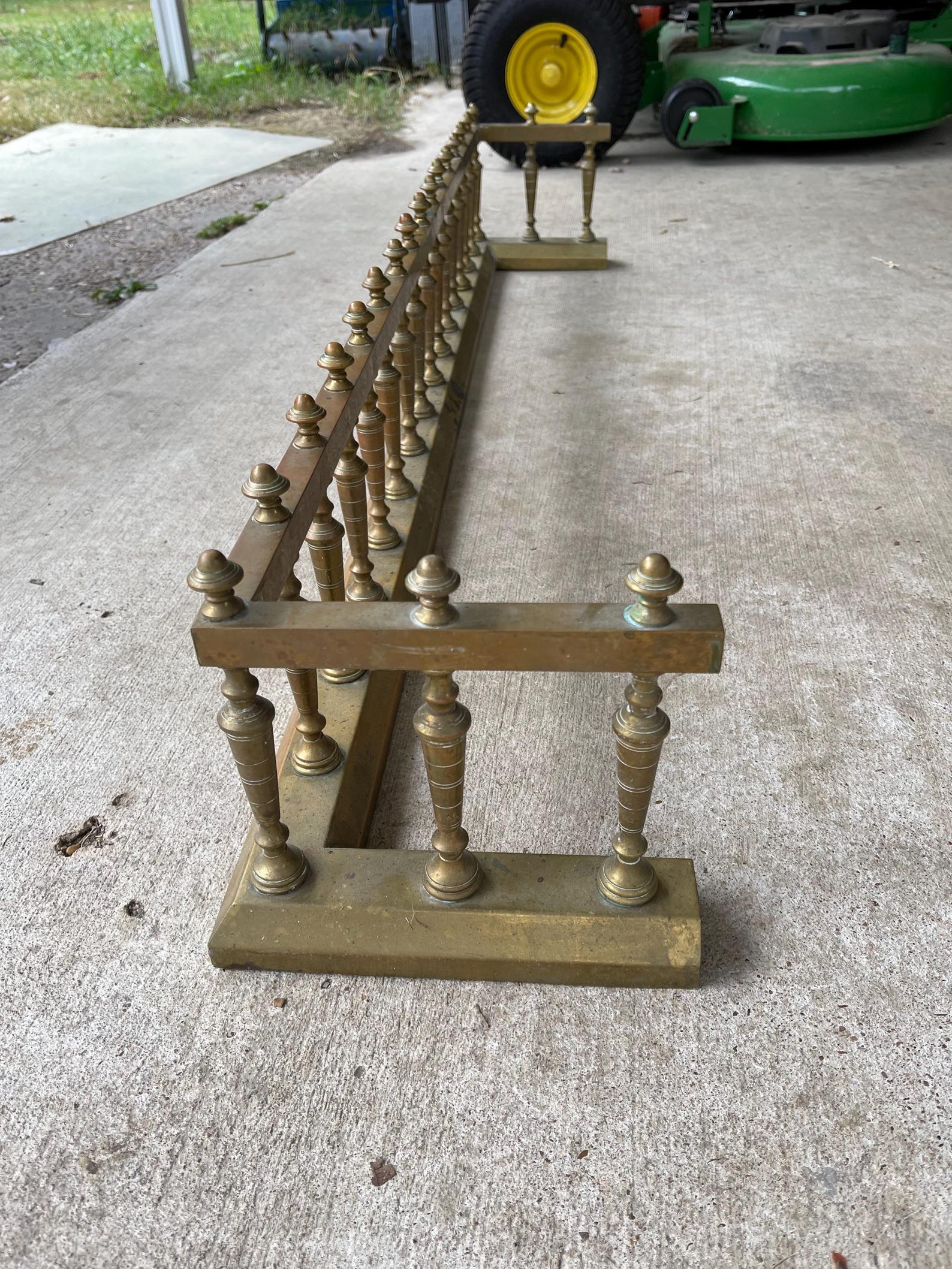 Vintage Ornate Brass Fireplace Fire Guard Rails - Etsy