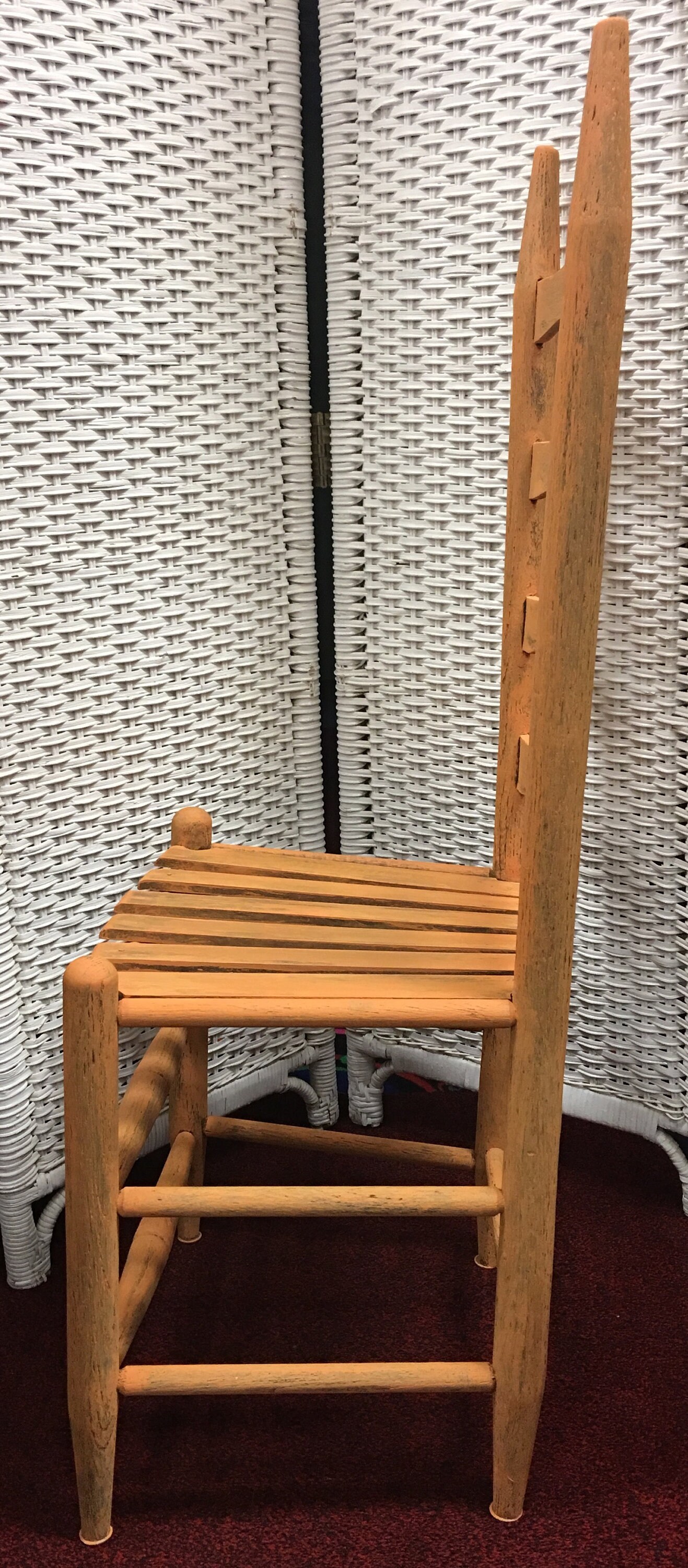 Vintage Shabby Chic Ladder Back Chair - Etsy