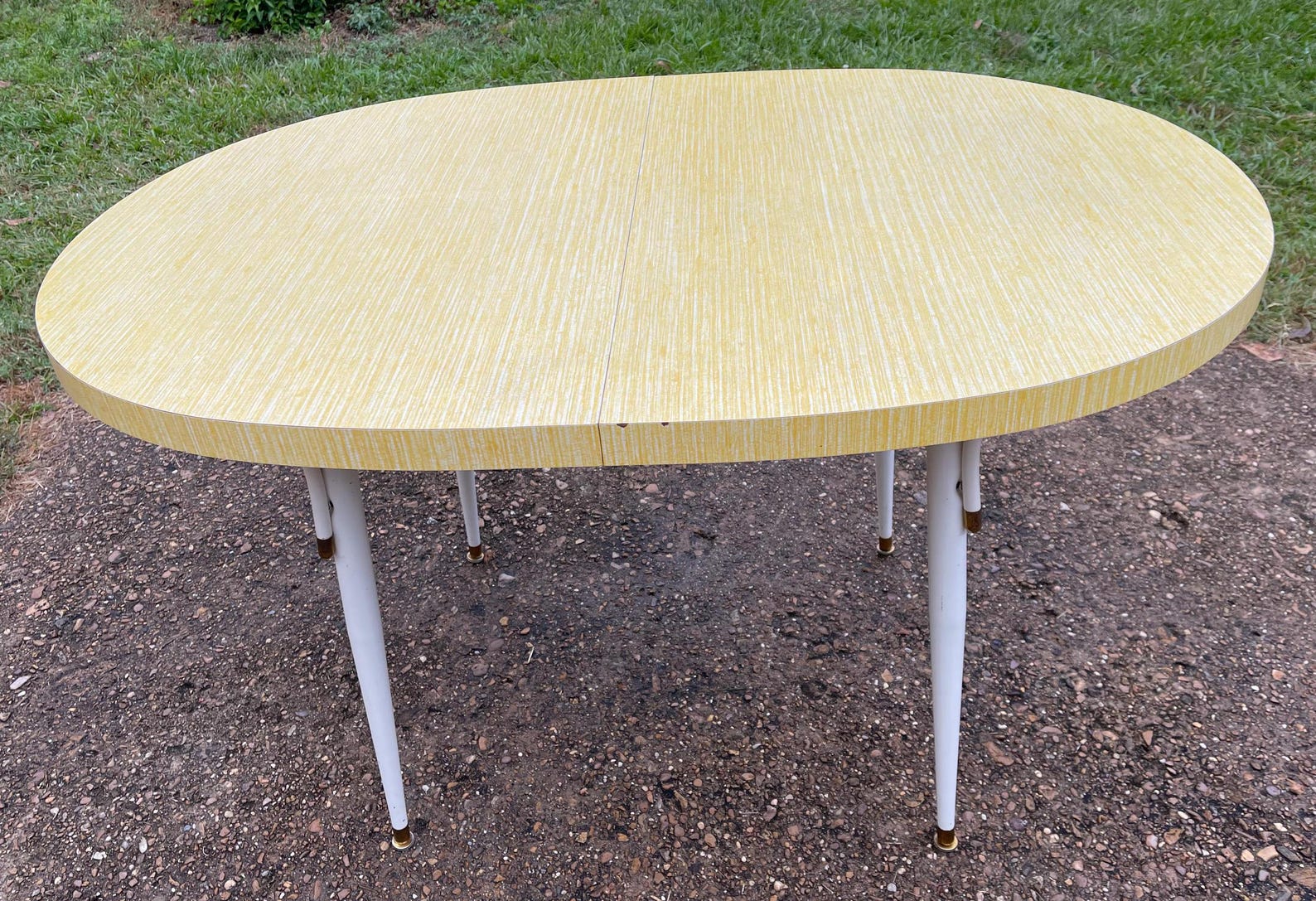 Vintage Retro Formica Oval Table - Etsy