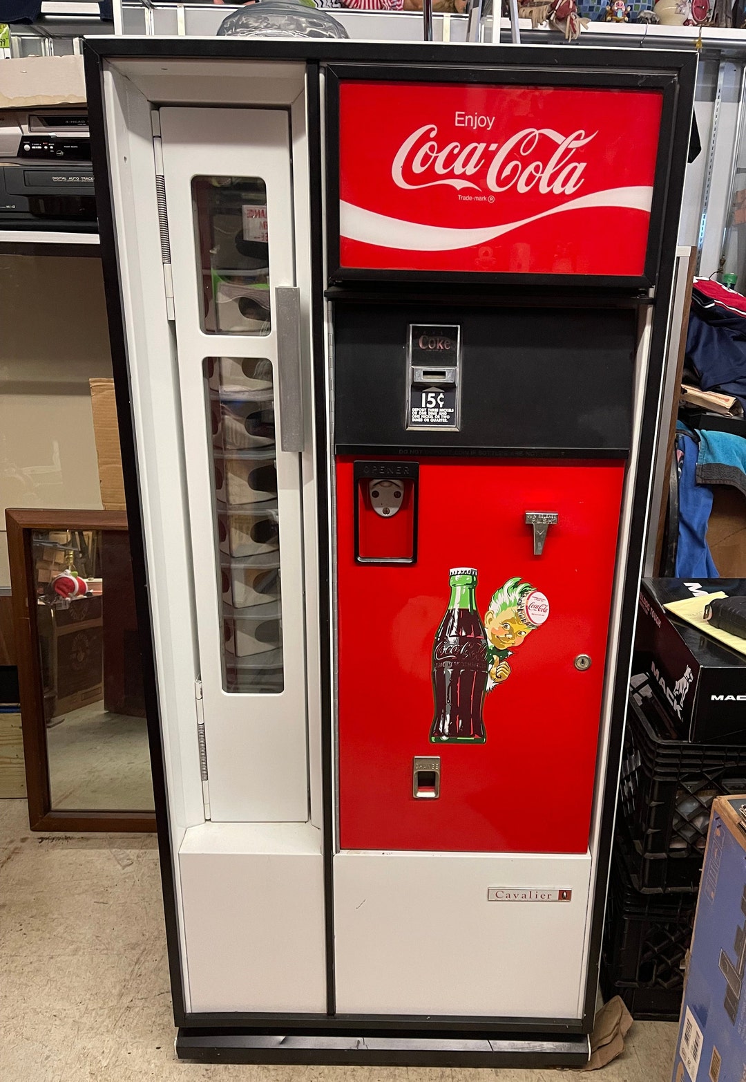 Coca-cola 15 Cents Cavalier Vintage Bending Machine - Etsy