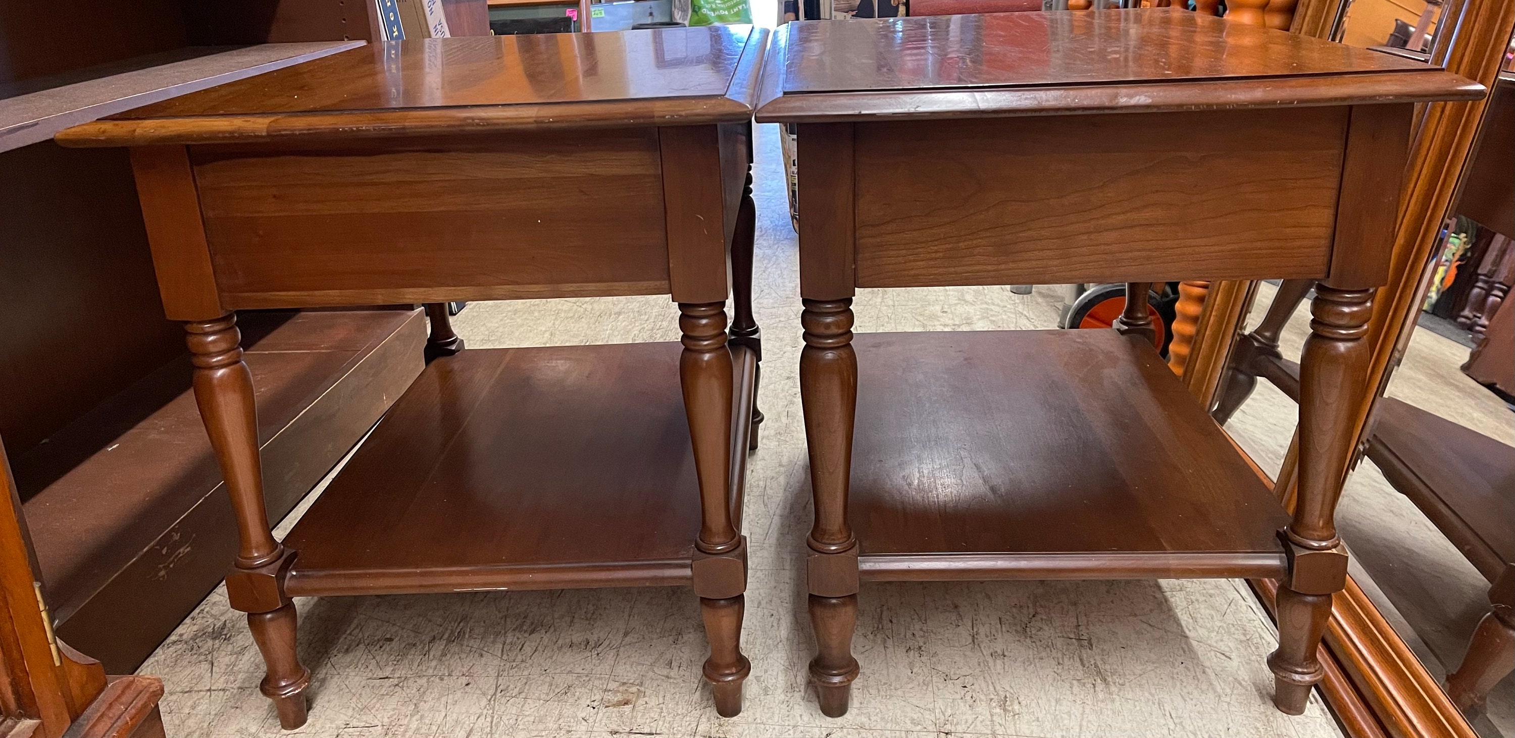 Vintage Wood End Table - Etsy
