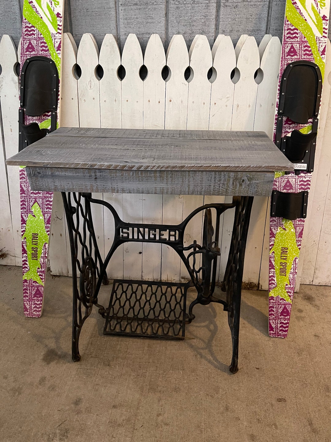 Antique Singer Machine Table - Etsy