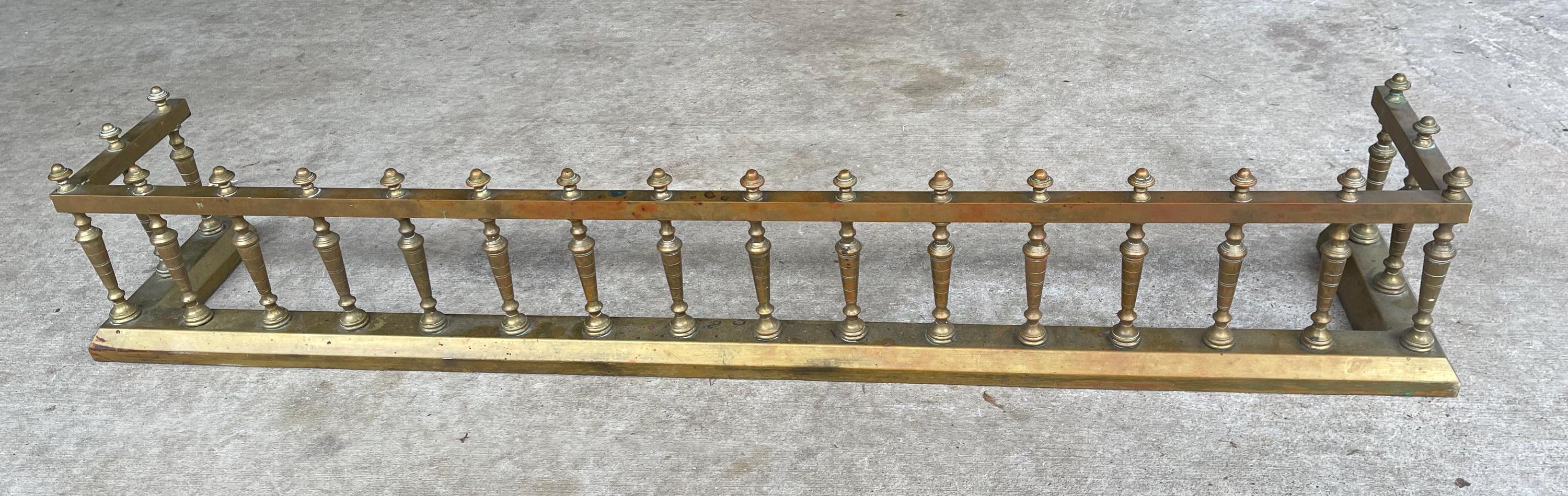 Vintage Ornate Brass Fireplace Fire Guard Rails - Etsy