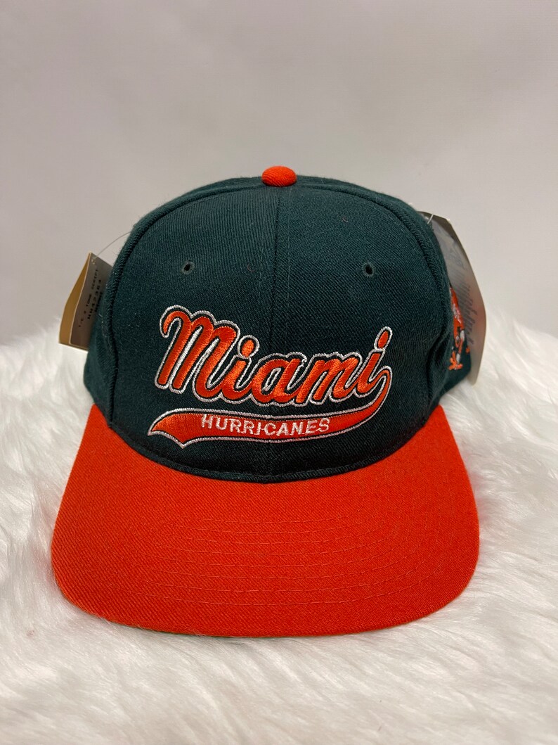 University of Miami Hurricane Vintage Cap - Etsy