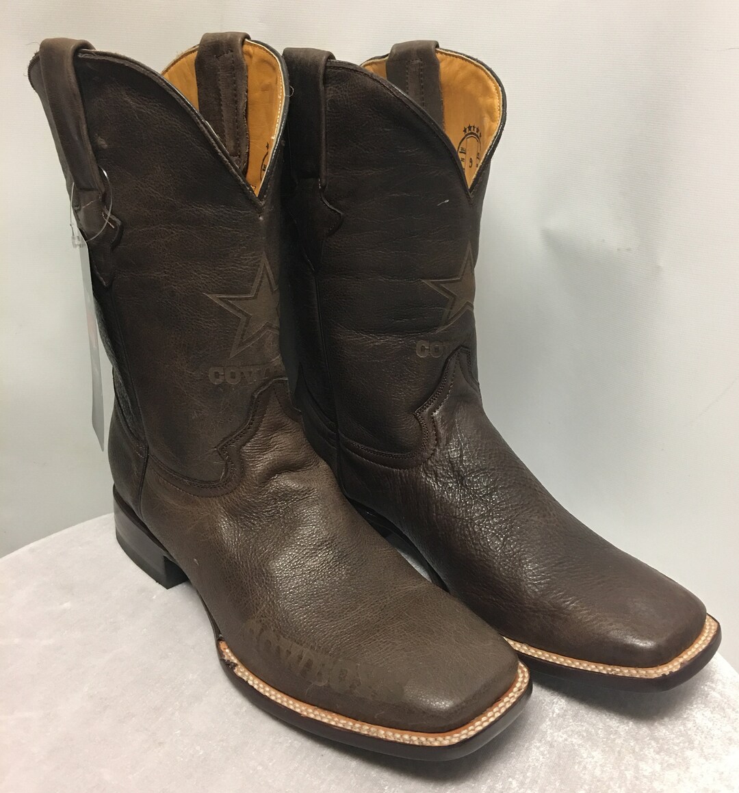 NFL Handcrafted Dallas Cowboys Emblem Boots - Etsy