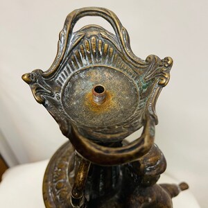 Vintage/antique Art Deco Brass Lamp Base - Etsy