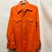 Vintage Plains Orange Western Shirt - Etsy