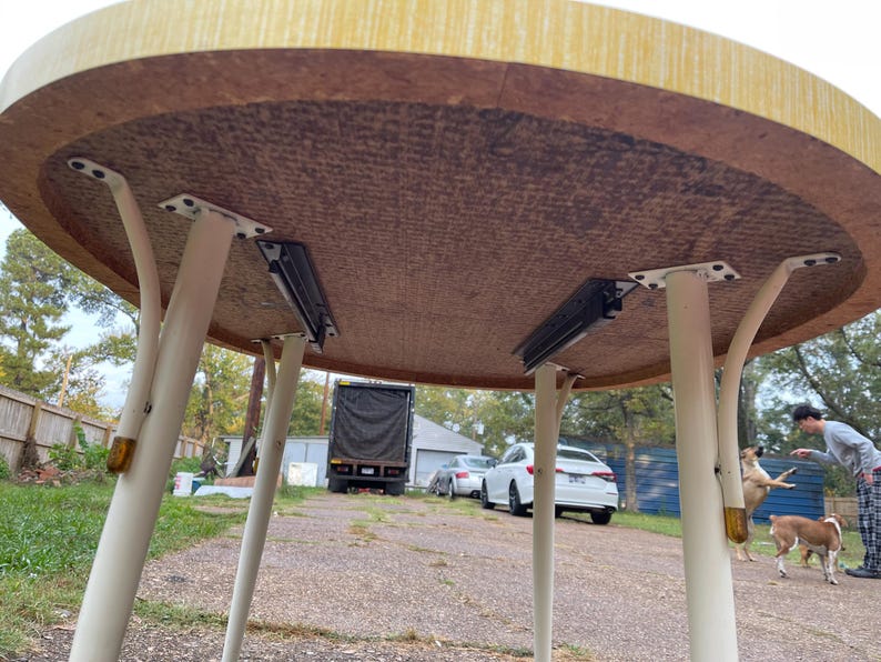 Vintage Retro Formica Oval Table - Etsy