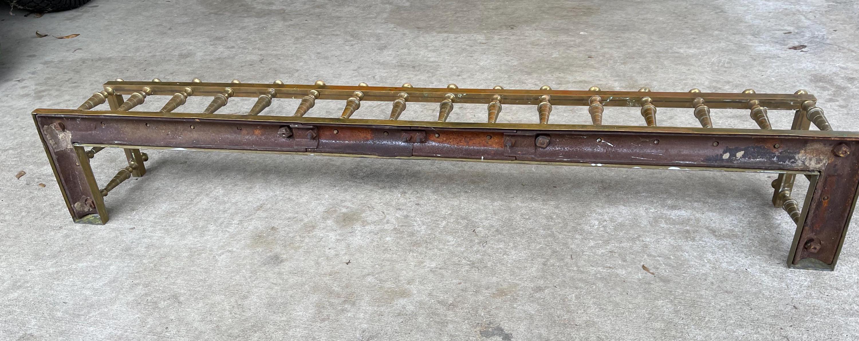 Vintage Ornate Brass Fireplace Fire Guard Rails - Etsy