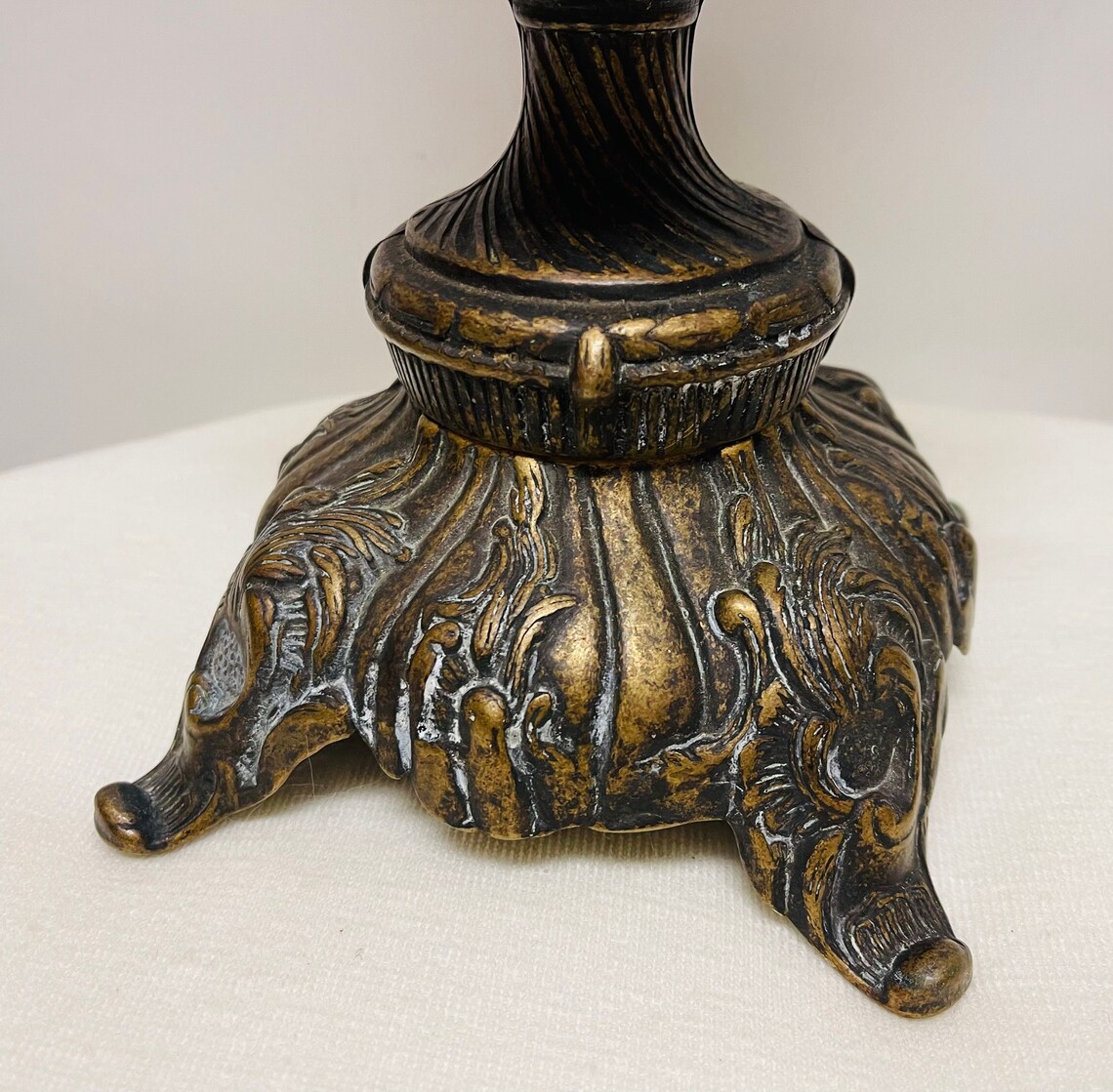Vintage/antique Art Deco Brass Lamp Base - Etsy
