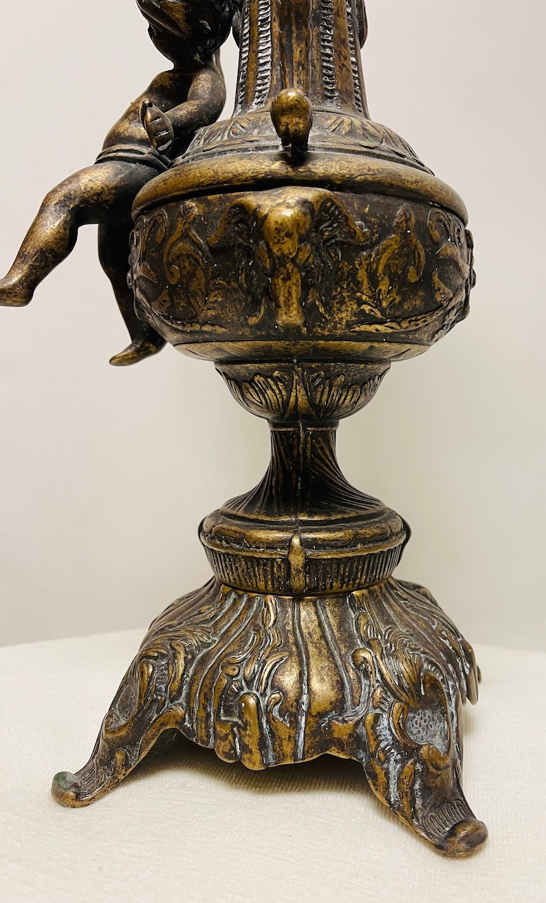 Vintage/antique Art Deco Brass Lamp Base - Etsy