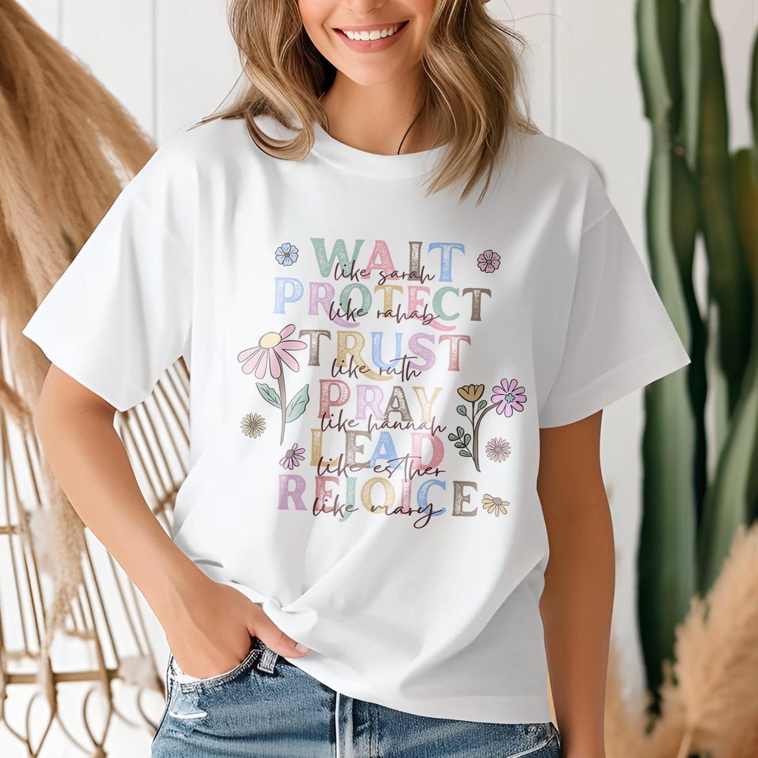 Wait Protect Spiritual Christian Easter Spring Full Colour DTF ...