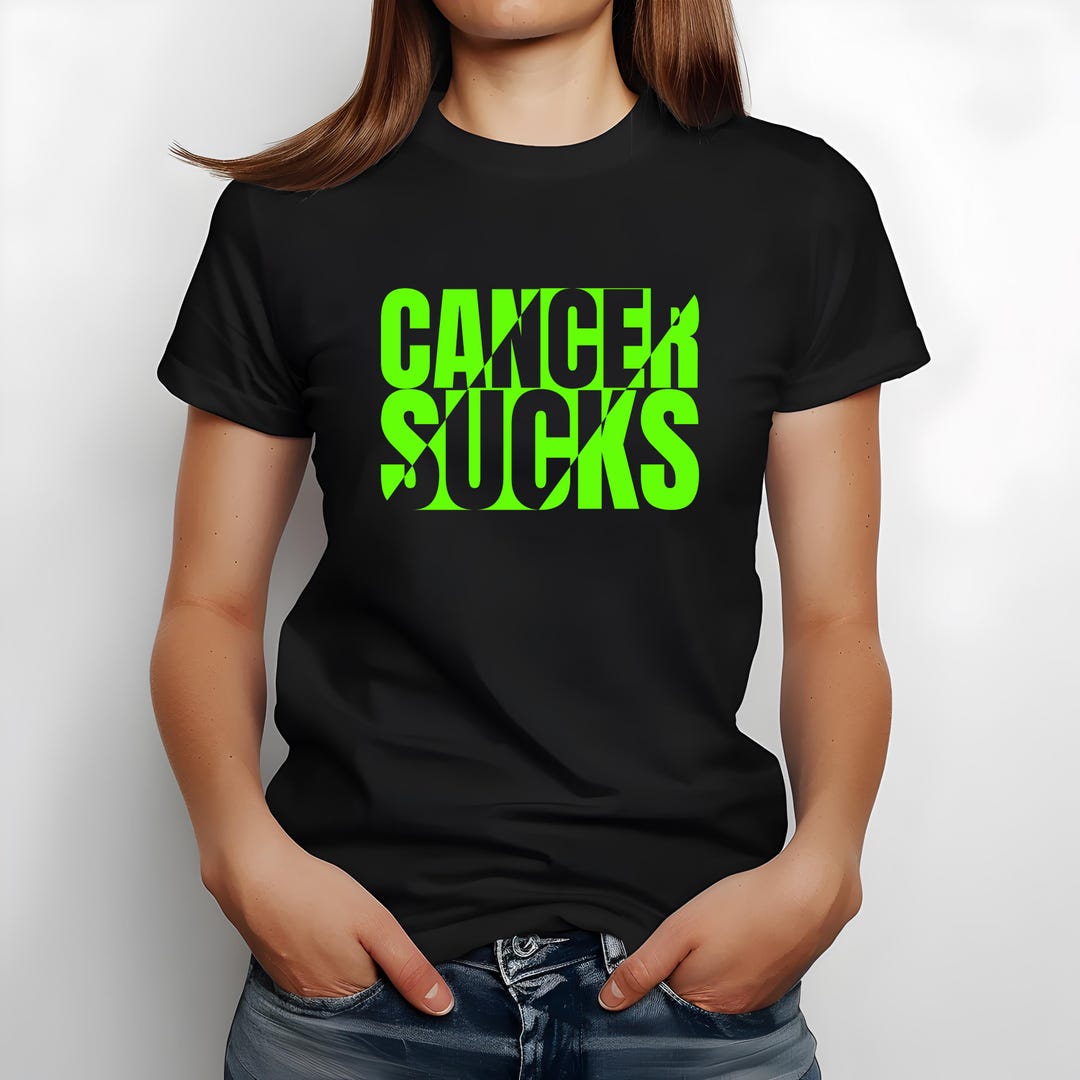 Cancer Sucks Lime Green Instant Download PNG Sublimation Dtf, Dtg, HTV ...