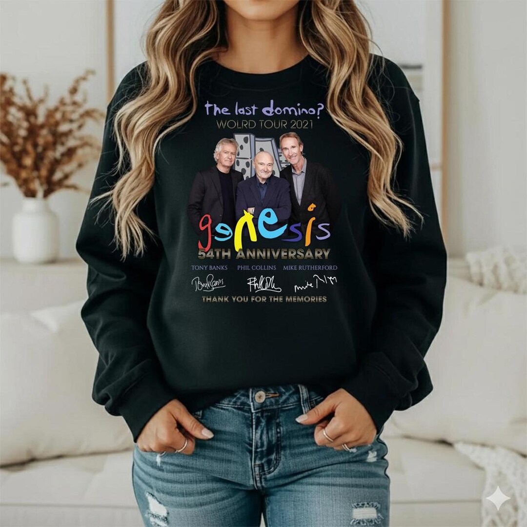 Genesis Band the Last Domino World Tour 2021 54th Anniversary, Shirt ...