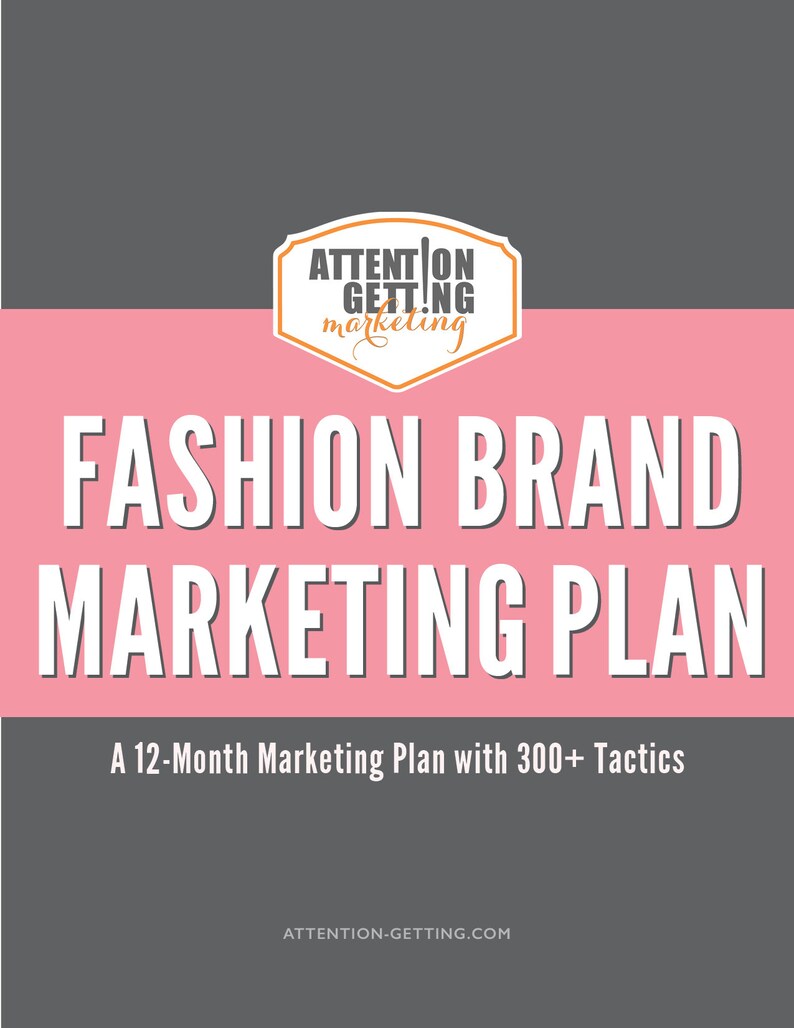 Marketing Strategy Plan Online Fashion Boutique Online Etsy