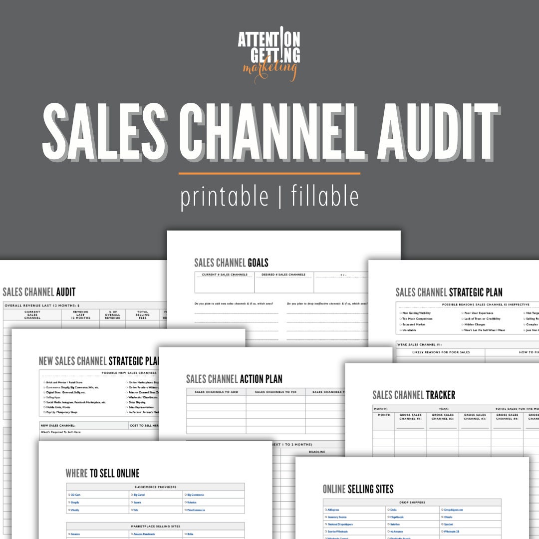 Sales Channel Strategy Template, Sales Audit Strategic Plan, Sales ...