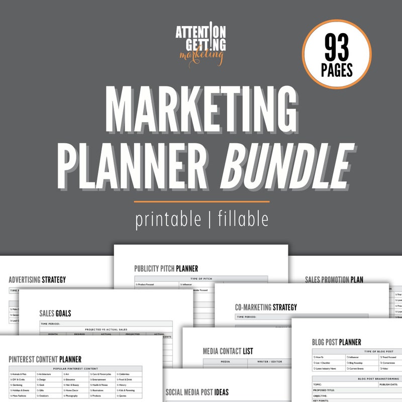Social Media Planner - Etsy