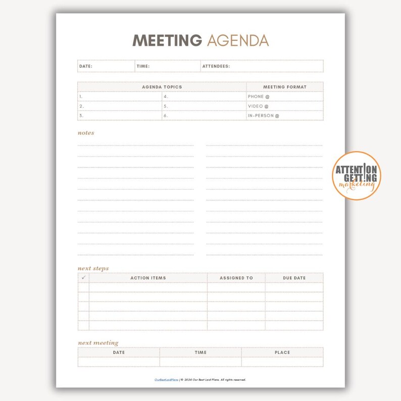 Meeting Agenda Template Google Docs Editable Meeting Agenda Template ...