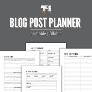 Blog Post Planner Blog Digital Planner Blog Post Template Blog Post ...