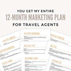 Travel Agency Marketing Plan, Travel Agent Digital Marketing Plan ...